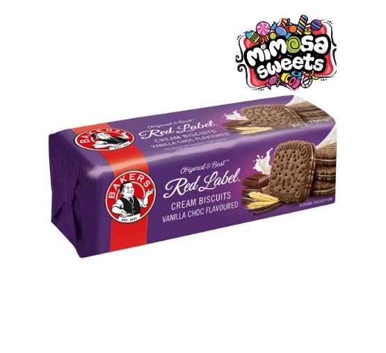 Bakers Red Label Vanilla Choc Creams 200g - MIMOSA SWEETS