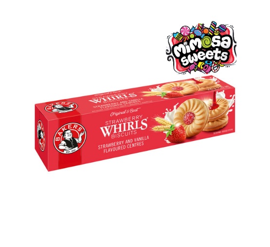 Bakers Strawberry Whirls 200g - MIMOSA SWEETS