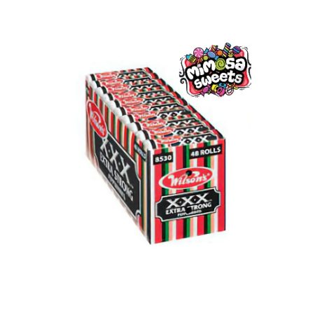 Beacon Wilsons XXX Extra Strong Mint Rolls 48's - MIMOSA SWEETS
