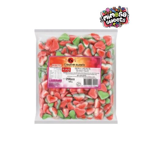 King Candy Gummy Tripple Hearts 1kg - MIMOSA SWEETS