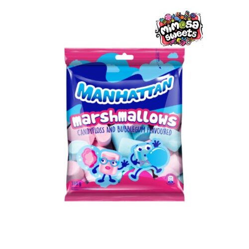 Manhattan Marshmallows Candyfloss & Bubblegum 150g - MIMOSA SWEETS