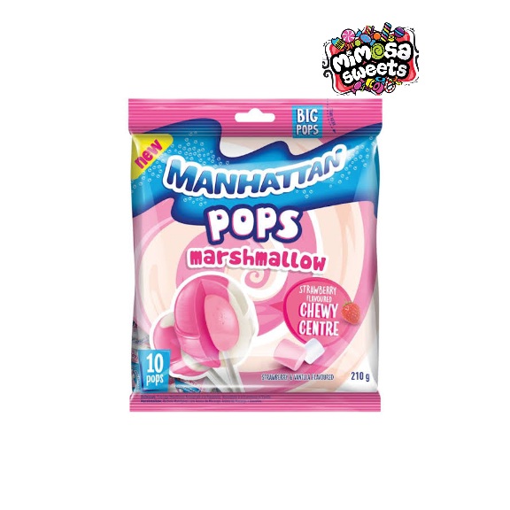 Manhattan Pops Marshmallow 10's - MIMOSA SWEETS