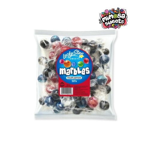 Baxtons Lucky Star Sweets Marbles Mouth Painter 50's - MIMOSA SWEETS