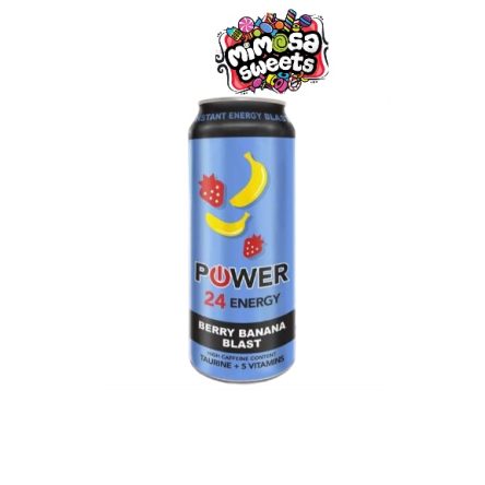 Power 24 Energy Drink Berry Banana Blast 500mlx24 - MIMOSA SWEETS