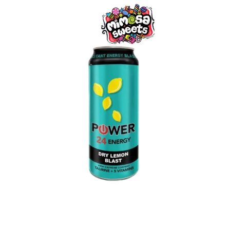 Power 24 Energy Drink Dry Lemon Blast 500mlx24 - MIMOSA SWEETS