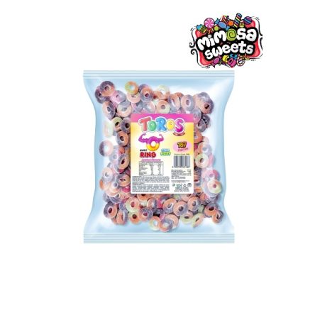 Toros Gummy Sour Fizzy Magic Ring Packet 150's - MIMOSA SWEETS