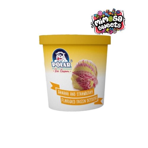 Polar Ice Cream Banana & Strawberry 500mlx12 (Instore Only) - MIMOSA SWEETS