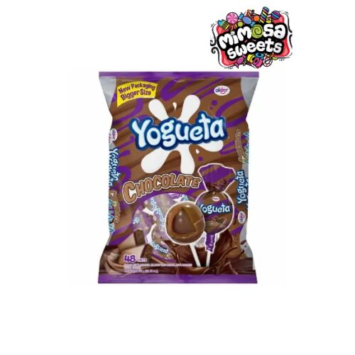 Aldor Yogueta Chocolate Lollipops 48's - MIMOSA SWEETS