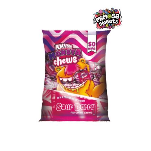 Amazon Monsta Chews Sour Berry 50's - MIMOSA SWEETS