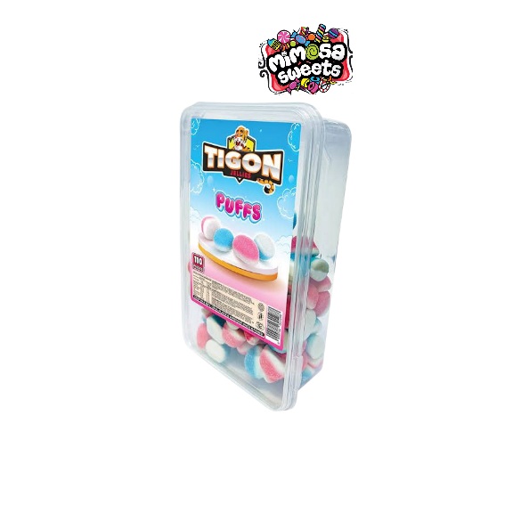 Tigon Jellies Puffs Tub 110's - MIMOSA SWEETS