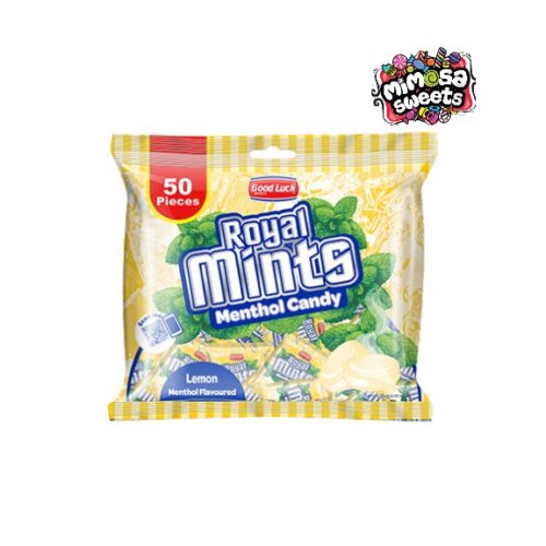 Good Luck Sweets Royal Mints Lemon Menthol 50's - MIMOSA SWEETS