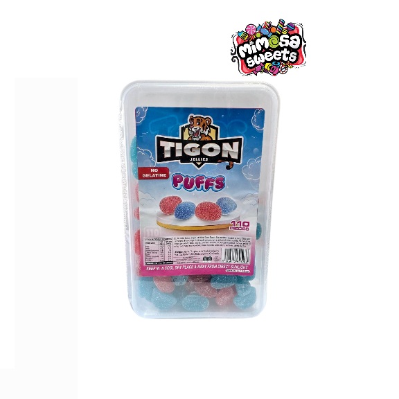 Tigon Jellies Puffs Tub 110's - MIMOSA SWEETS