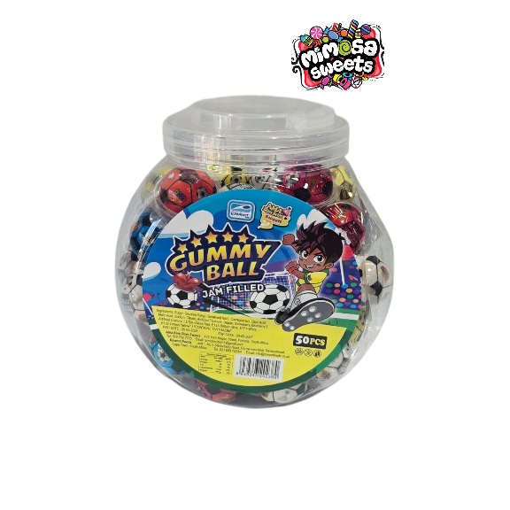 Ama Bom Gummy Ball Football 50's - MIMOSA SWEETS